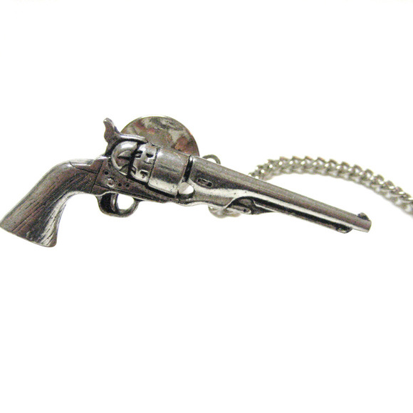 Kiola Designs | Accessories | Antique Revolver Gun Tie Tack | Poshmark